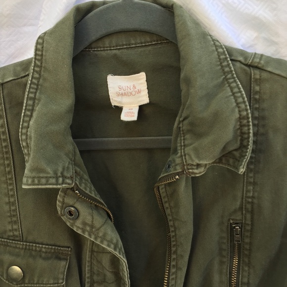 Sun & Shadow | Jackets & Coats | Sun And Shadow Contrast Sleeve Field ...
